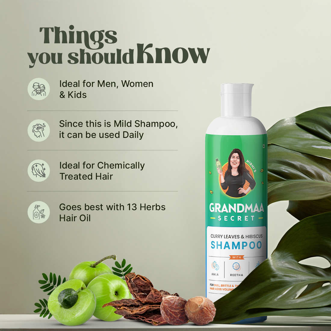 Hibiscus Shampoo - Best Shampoo For Hair Fall Online | Grandmaa Secret