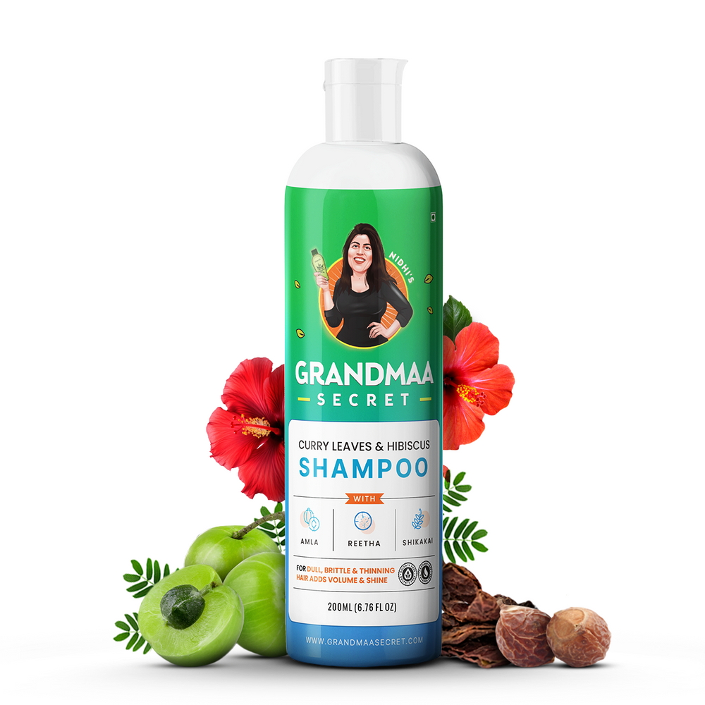 Hibiscus Shampoo - Best Shampoo For Hair Fall Online | Grandmaa Secret