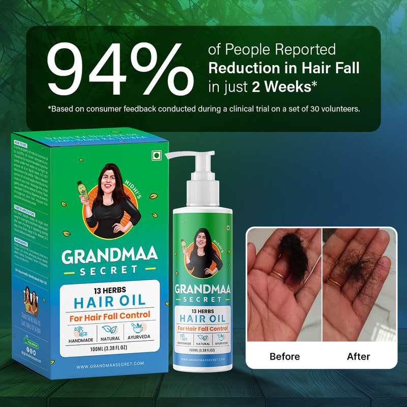13 Herbs Hair Oil for Hair Growth and Hair Fall Control – 100mL