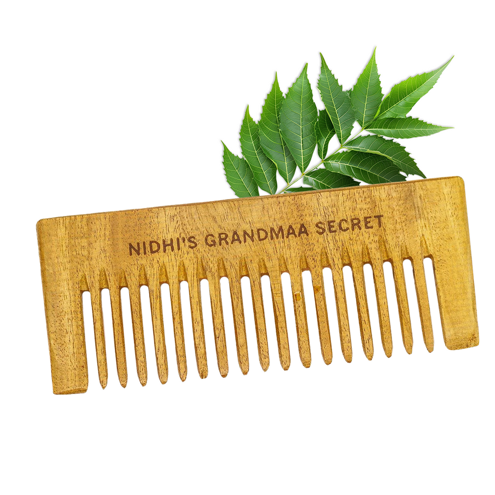 Neem Wooden Comb - Best Wooden Comb for Hair Growth & Scalp Health ...